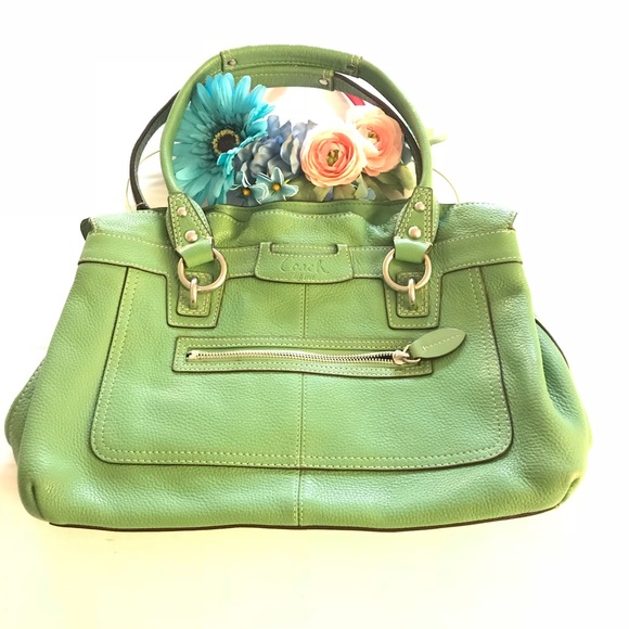 Coach | Bags | Authentic Green Coach Handbag | Poshmark